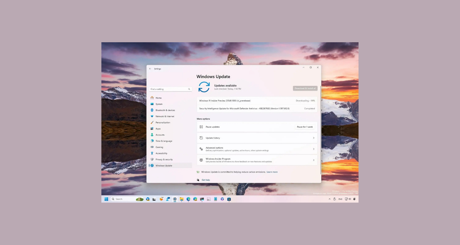 Windows 11 yapı 23541 Dev Kanalında çıktı